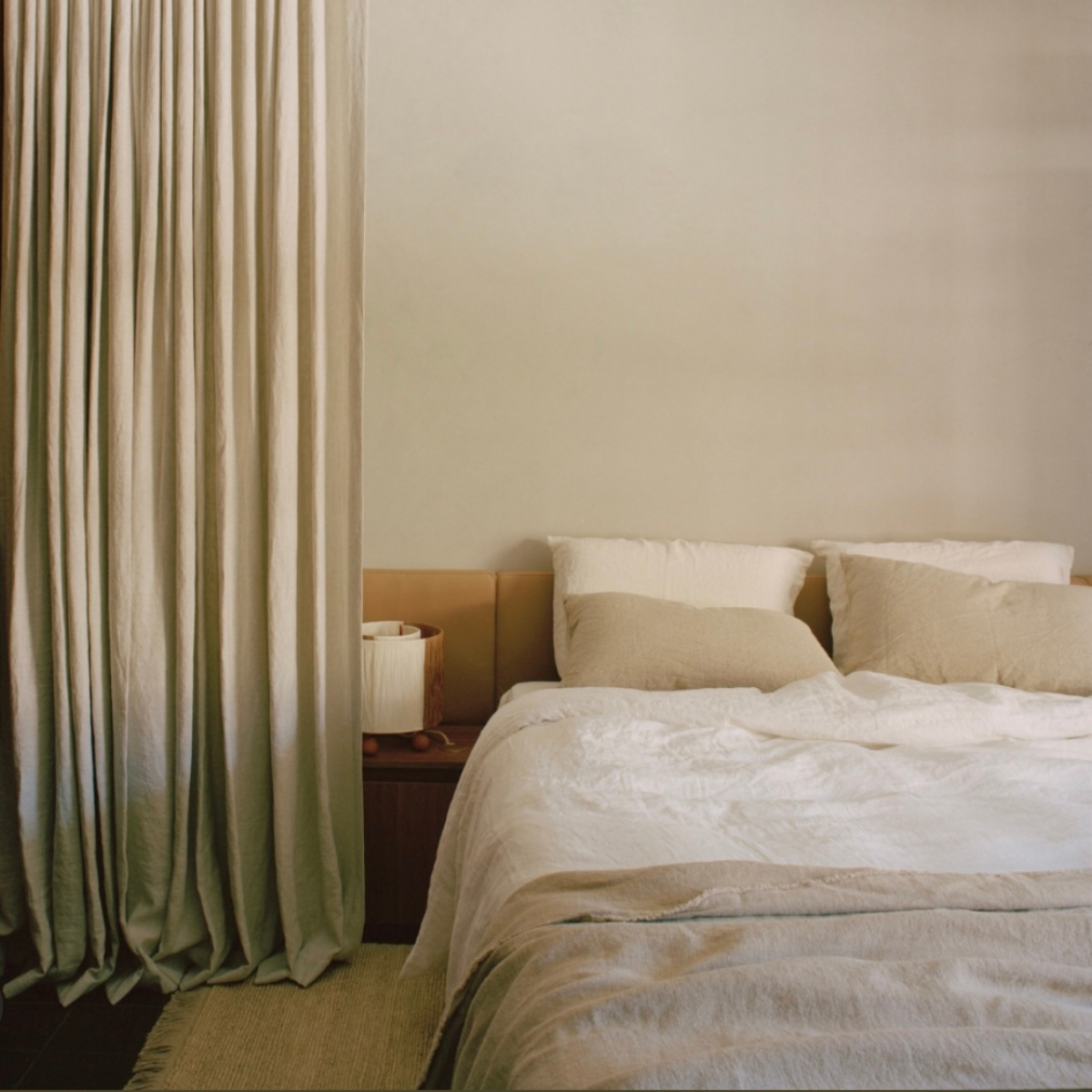 Standard Heavy Linen Bed Cover in Natural – IN BED Store