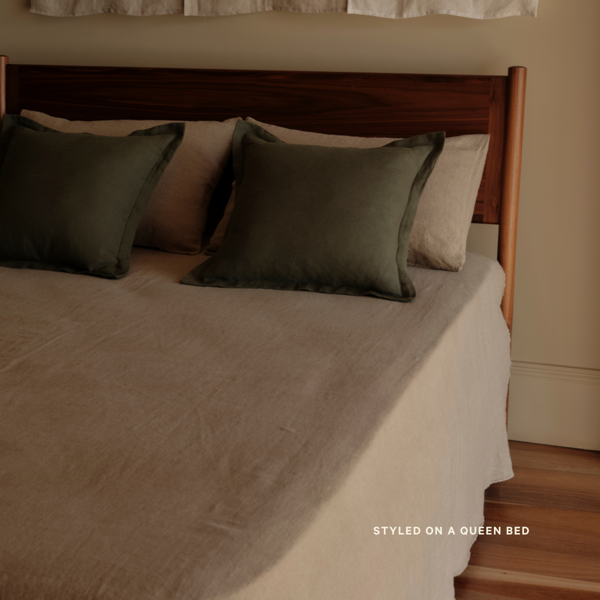 Standard Heavy Linen Bed Cover in Natural – IN BED Store