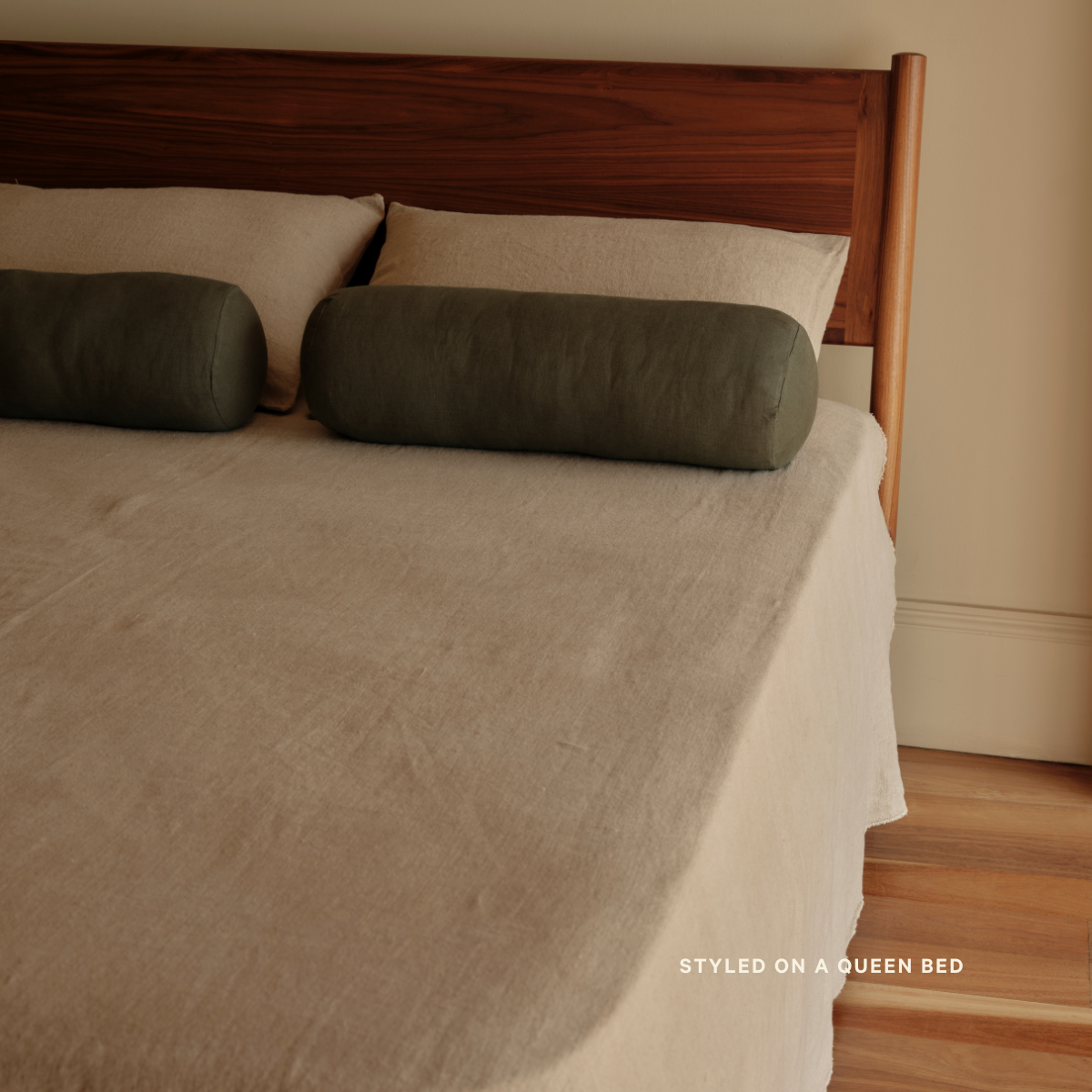 Standard Heavy Linen Bed Cover in Natural – IN BED Store