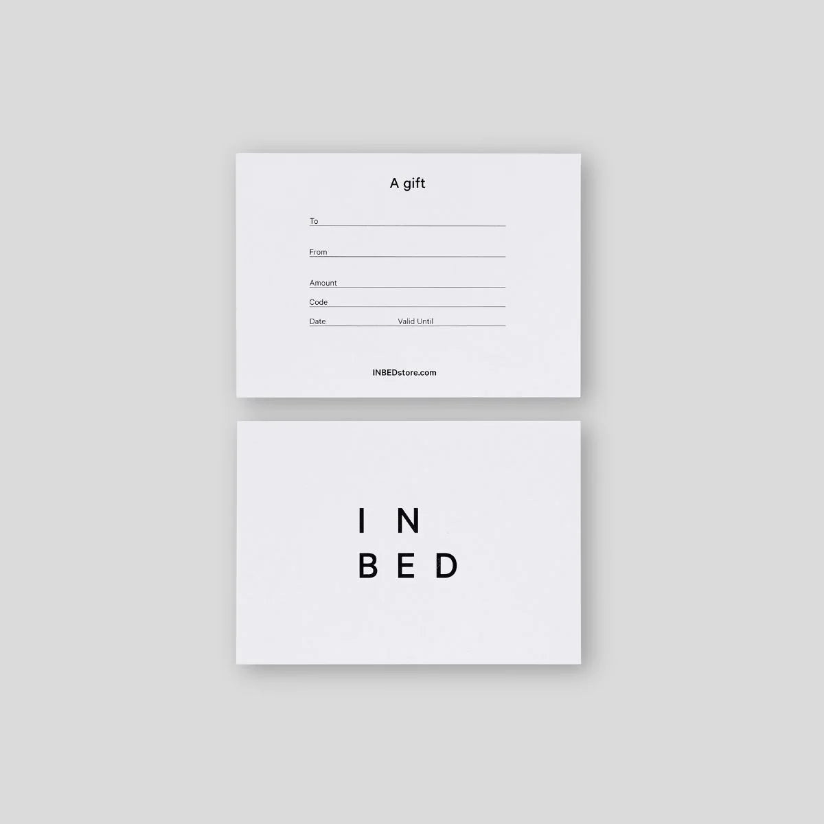 IN BED Gift Card – IN BED Store