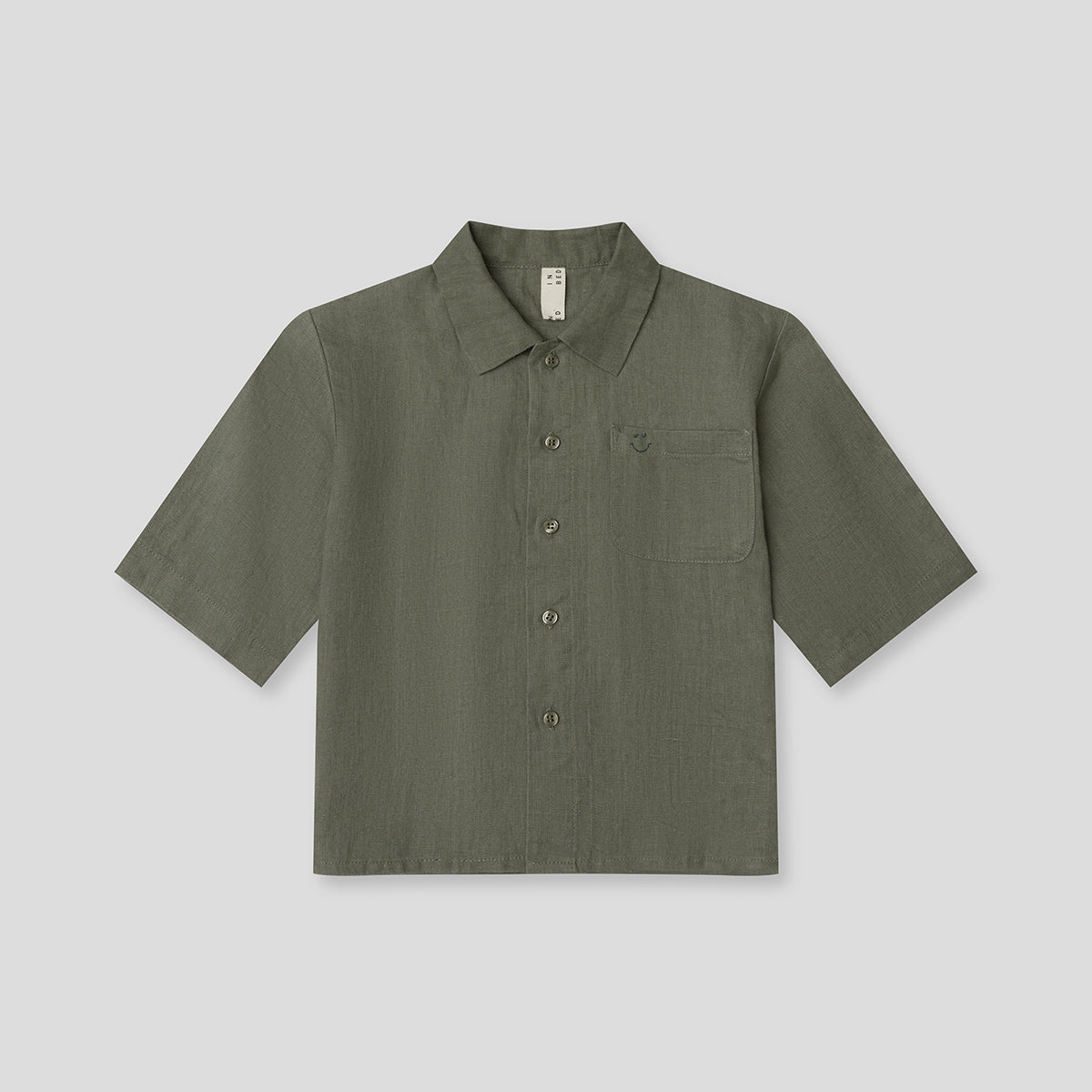 100% Linen Kids Shirt in Khaki – IN BED Store