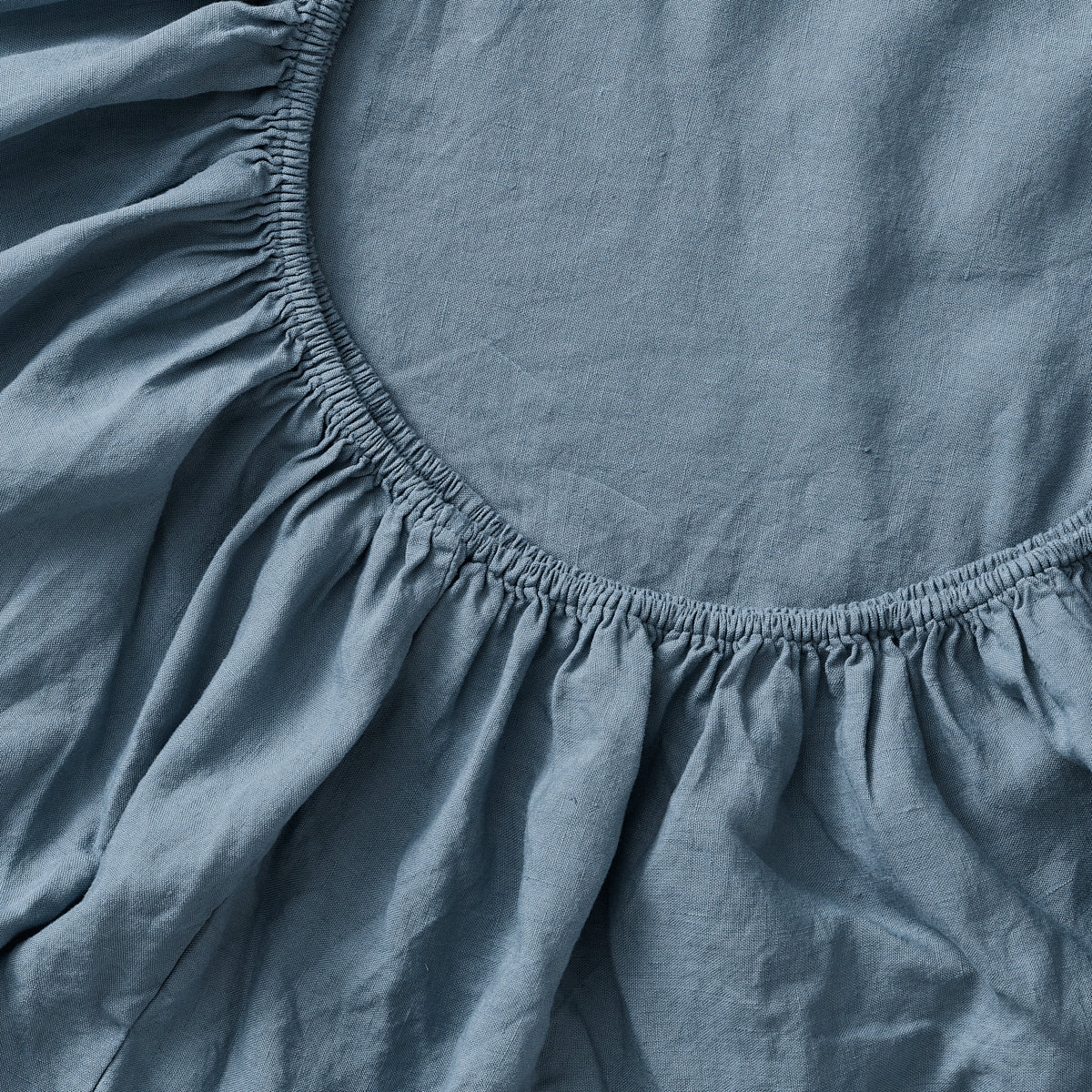 100% Linen Fitted Sheet in Lake – IN BED Store